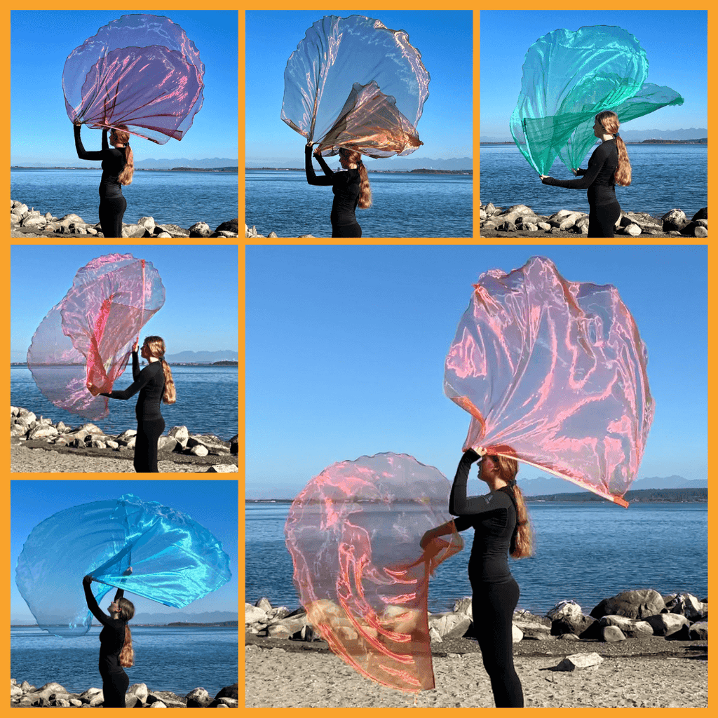 Sheer Praise & Worship Flags | Lightweight Praise Flags for Dance