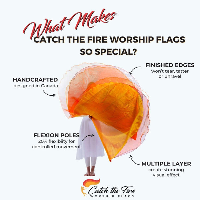 Fan Into Flame Worship Flags | Ignite Passion in Praise
