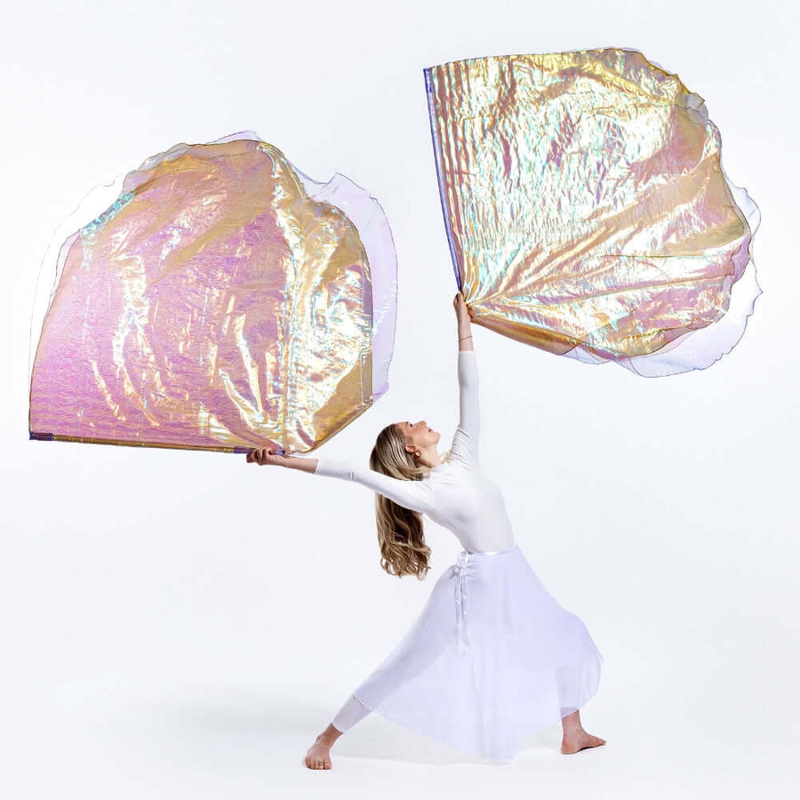 Prophetic Praise & Worship Dance Flags with Flexible Rods