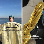 Gold Metallic Worship Flags – Glory & Divine Presence